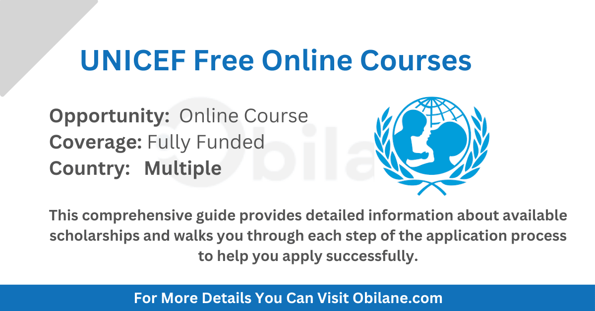 UNICEF Free Online Courses 2025 With Free Certificates - ThePetsRoom